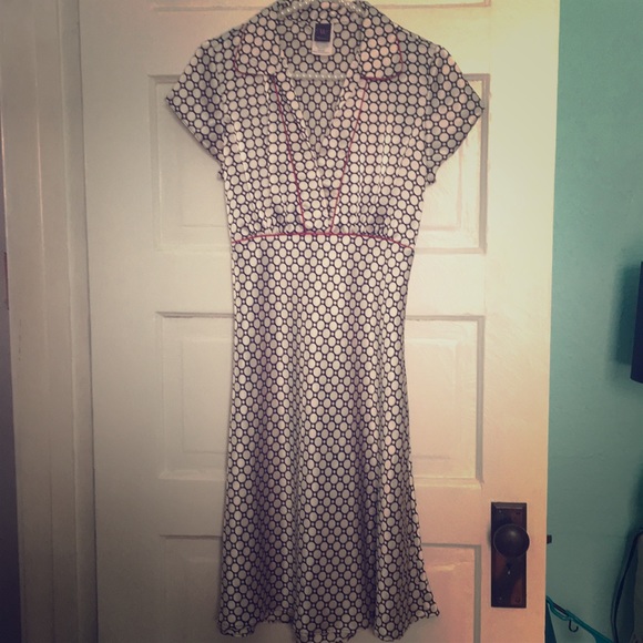 Wrapper | Dresses | Wrapper Black And White Polka Dot Dress | Poshmark